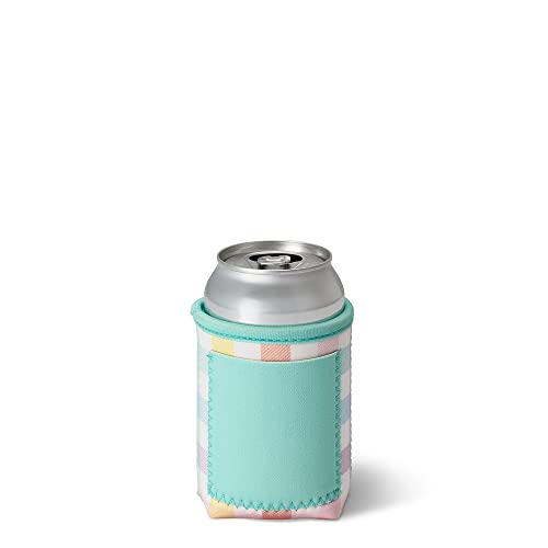 Swig Life Standard Can + Bottle Cooler, Neoprene Insulated Can Sleeve with Credit Card Pocket, for Standard Size 12oz Cans or Bottles Pretty in Plaid Can Coolie