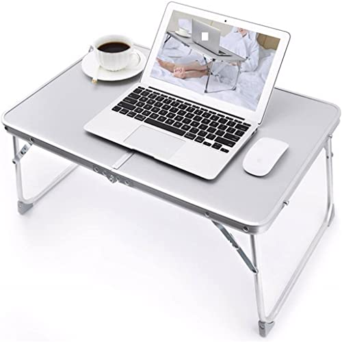 CZDYUF Lifting Computer Desk Rolling Table Desk with Adjustable Height Laptop Notebook Swivel Desk with 5 Wheels Leg Table (Color : D, Size