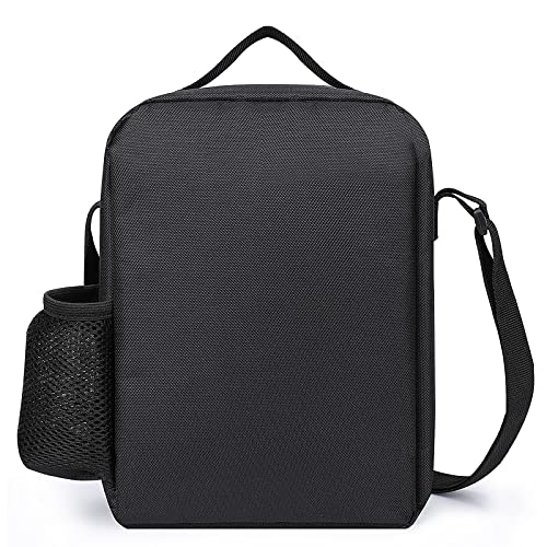 mdbozli Custom Personalized Buffalo Lunch Bag Adjustable Shoulder Straps Portable Insulated Lunch Box for Boy Girl Women Men