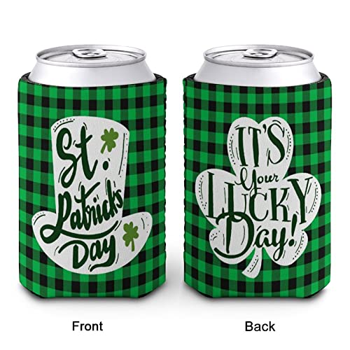 St. Patrick's Day Beer Can Koozies Coolers Sleeves For Wedding Favor Anniversary Birthday Gift Bachelor Party Favors（1Pcs）