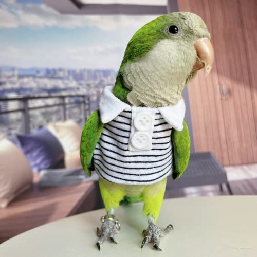 Bird Costume Bird Diaper Flight Suit Bird Summer Clothes Cosplay Photo Prop for Parrots Lovebird Parakeet Cockatiel Small Animals Apparel (Without Diaper,Budgie)