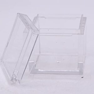 HQRP-Crystal 1" 25.4mm Iron Ferrum Metal Cube Fe up to 99.9% Pure Periodic Table Element Engraved Density Collection Science Education Display Block Cube + Acrylic Case Box - 1PC