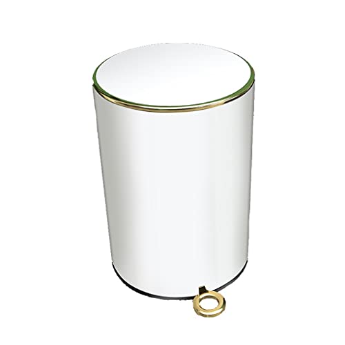 LIRUXUN Trash Can Stainless Steel Press Bathroom Trash Can Kitchen Garbage Container Household Products