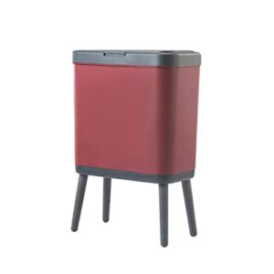 liruxun clamshell type high-foot kitchen trash can tall garbage bin rubbish box waste storage bucket bathroom toilet room ( color : e , size : 1 )