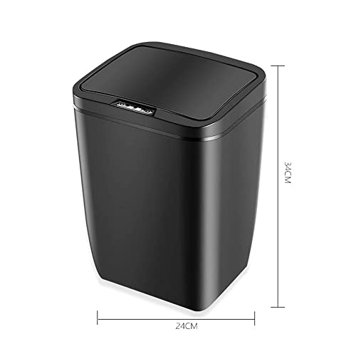 LIRUXUN Automatic Touchless Trash Can Intelligent Induction Motion Sensor Trash Can Recycle Bin Kitchen Garbage Car Trash