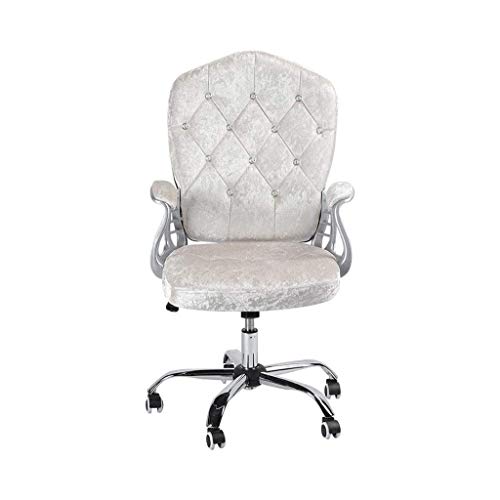 KXDFDC Computer Chair with Adjustable Rotating Velvet Chair Computer Chair Study Office Swivel Chair Home Lift Swivel Chair Desk Chair