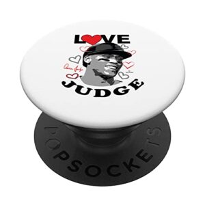 love aaron judge new york baseball mlbpa popsockets swappable popgrip