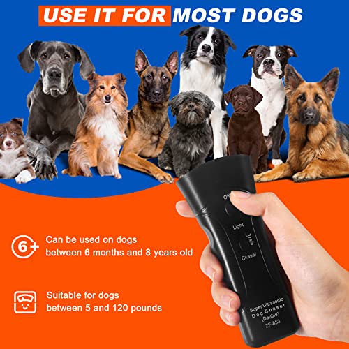 Anti Barking Device, 3 Mode Dual Sensor Upgraded Bark Control Device, 33Ft Range Ultrasonic Dog Bark Deterrent Pet Behavior Training