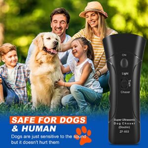 Anti Barking Device, 3 Mode Dual Sensor Upgraded Bark Control Device, 33Ft Range Ultrasonic Dog Bark Deterrent Pet Behavior Training