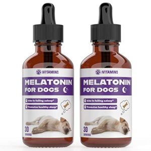 melatonin for dogs | dog melatonin | melatonin for dogs sleep | sleep aid for dogs | dog sleep aid | dog calming | calming for dogs | dog calming treats | dog anxiety relief | (2 pack)