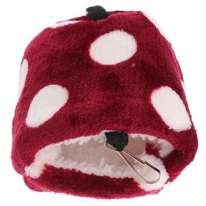 patkaw stuffed animals guinea pig bed m/14x13x7cm winter small animals house hamster sleeping bag bunny bed guinea pig hideout ~claret guinea pig bedding