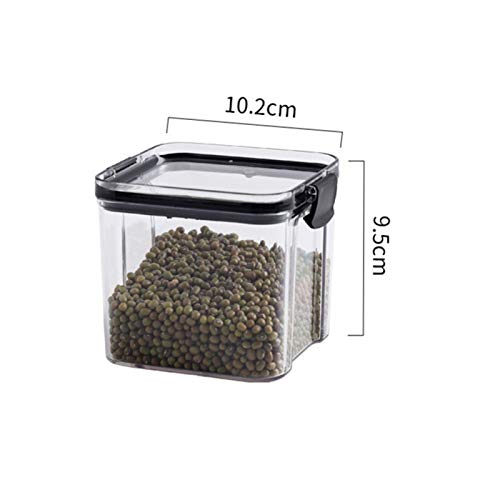 Airtight Food Storage Container with Lids - BPA Free Clear Plastic Kitchen and Pantry Organization Canisters, Dry-Food-Storage Containers Set For Flour, Cereal, Sugar, Coffee, Rice, Nuts, Etc