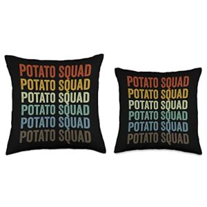 Potato Gifts Squad Potato Lover Throw Pillow, 16x16, Multicolor