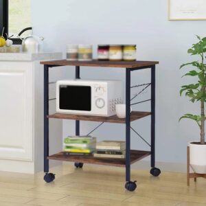 CXDTBH 3 Tier Kitchen Storage Cart Home Kitchen Multifunctional Storage Rack Cart