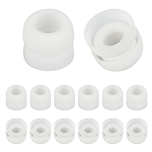 DMZHY 6 Pairs White Small Earbud Tips Fit for Beats Fit Pro Ear Tips Buds Replacement Earbud Tips Earbud Replacement Tips Ear Covers Earbuds Rubber Tips Earbud Caps Fit for Beats Studio Buds Ear Tips