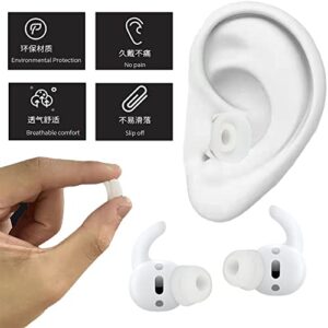 DMZHY 6 Pairs White Small Earbud Tips Fit for Beats Fit Pro Ear Tips Buds Replacement Earbud Tips Earbud Replacement Tips Ear Covers Earbuds Rubber Tips Earbud Caps Fit for Beats Studio Buds Ear Tips