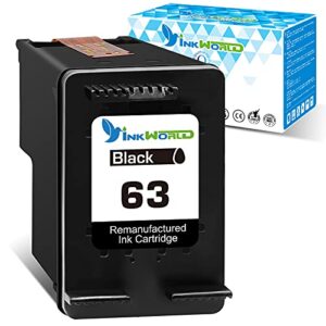 63 ink replacement for hp 63 black ink cartridge for officejet 3830 5252 4650 5258 4655 4652 envy 4520 4512 4513 4516 deskjet 3636 3630 1111 1112 3637 3632 printer(1 pack)