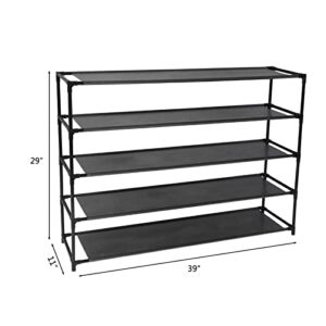 DDOY Shoe Rack for Closet Stable Shoe Rack Organizer Durable Shoe Holder Space Saver Shoe Shelf for Closet for Entryway, Bedroom and Hallway