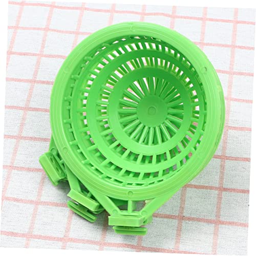 10 pcs Cage Basin Hollow-Out Hollow Pet Finch Green Plastic Hanging Hollow- Eggs Tool Bowl Out Decor Nest Supplies Hut Bird Parrot for Hatching Pan Tree Canary Pigeon Nest-Bird