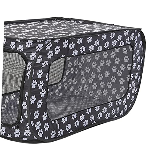 Hohopeti Cat Tent 2pcs Crate Small D Oxford Cats- Dogs Home Portable Rabbits Cloth Animal Tent Soft Use Play for Playpen- Portatble Cat Cage Travel House Grey Dog Rectangular Outdoor Shade