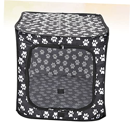 Hohopeti Cat Tent 2pcs Crate Small D Oxford Cats- Dogs Home Portable Rabbits Cloth Animal Tent Soft Use Play for Playpen- Portatble Cat Cage Travel House Grey Dog Rectangular Outdoor Shade