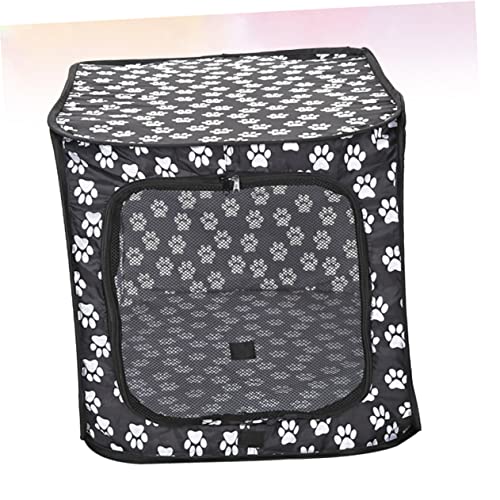 Hohopeti Cat Tent 2pcs Crate Small D Oxford Cats- Dogs Home Portable Rabbits Cloth Animal Tent Soft Use Play for Playpen- Portatble Cat Cage Travel House Grey Dog Rectangular Outdoor Shade