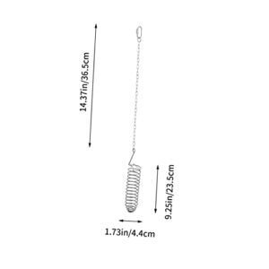 Parakeet Toys 4 pcs Food Tube Include Pet Fruit Fork Vegetable Basket Practical Bird Pick Skewer Supply Home Stainless Steel Creative Holder Hanging Parrot Parrots Treat Mesh Cockatiel Toys