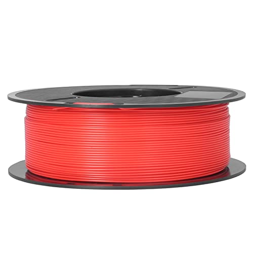 3D Printer Filament, Odorless Anti Clogging 1kg PLA Filament for High Precise Printing (Red)