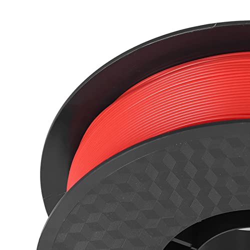 3D Printer Filament, Odorless Anti Clogging 1kg PLA Filament for High Precise Printing (Red)