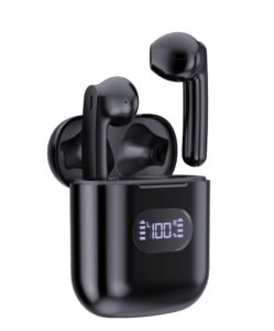 wireless earbuds, bluetooth 5.3 earbuds 36h playtime led power display earbuds with wireless charging case