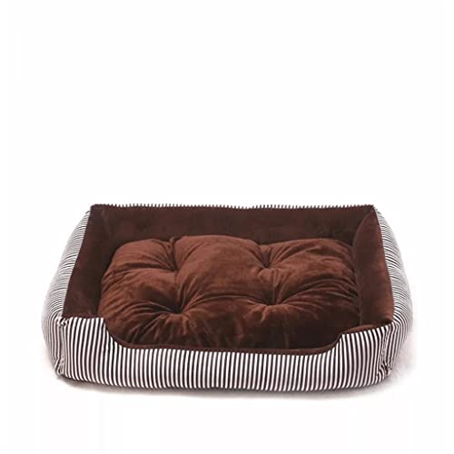 WXBDD Winter Waterproof Kennel Soft Large Pet Dog Bed Cats Kennel Warm Cozy Dog House Soft Fleece Nest Dog Baskets Mat (Color : D, Size : 70X51X13CM)