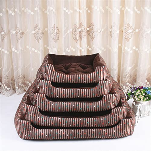 WXBDD Winter Waterproof Kennel Soft Large Pet Dog Bed Cats Kennel Warm Cozy Dog House Soft Fleece Nest Dog Baskets Mat (Color : D, Size : 70X51X13CM)