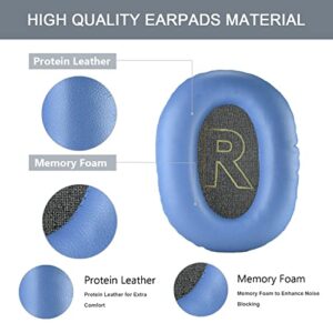 Aiivioll Protein Faux Leather Replacement Ear Pads for Logitech G Pro/G Pro X Gaming Headsets,Over-Ear Headphones Ear Pads, Compatible with Logitech G Pro/G Pro X Gaming Headsets.(Blue)