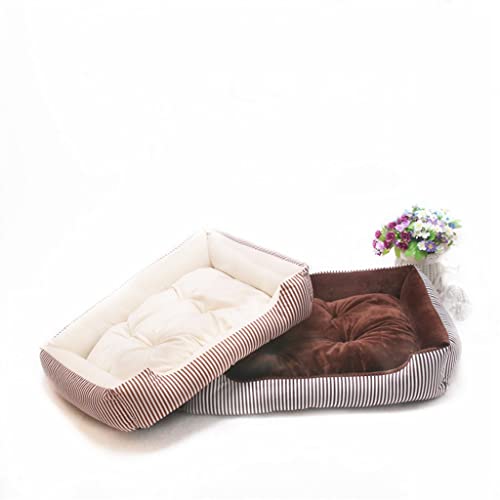 WXBDD Large Pet Dog Bed Cats Kennel Warm Cozy Dog House Soft Fleece Nest Dog Baskets Mat Winter Waterproof Kennel Soft (Color : D, Size : 80X61X13CM)