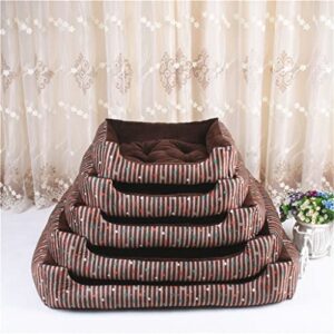 WXBDD Large Pet Dog Bed Cats Kennel Warm Cozy Dog House Soft Fleece Nest Dog Baskets Mat Winter Waterproof Kennel Soft (Color : D, Size : 80X61X13CM)