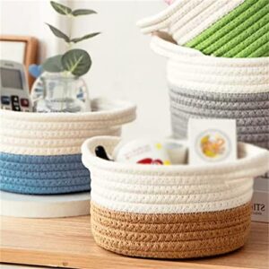 LUKEO Desktop Storage Basket Woven Clothing Cosmetics Toys Bedroom Dresser Home Decoration Storage