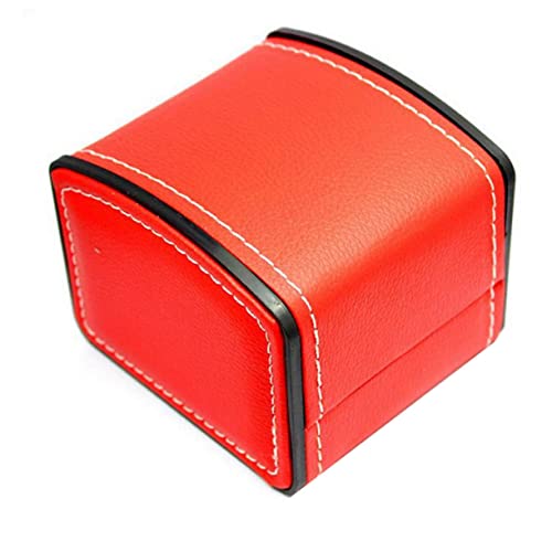 MILEVO Leather Watch Box, Single Watch Box PU Leather Fitting