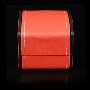 MILEVO Leather Watch Box, Single Watch Box PU Leather Fitting