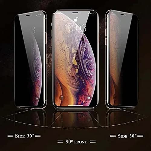 2023 the Fourth Generation of HD Privacy Screen Protector, 360 Degree Privacy Tempered Glass, 4 Directions Anti-spy Screen Protector Film Compatible with iPhone 14 Pro Max (A, for IPHONE 14 PRO MAX)