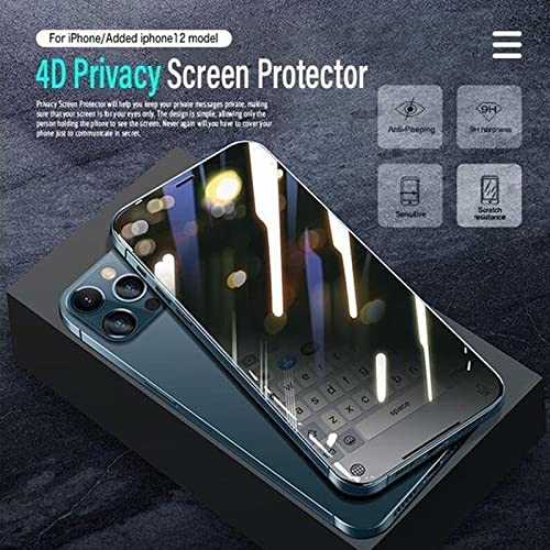 2023 the Fourth Generation of HD Privacy Screen Protector, 360 Degree Privacy Tempered Glass, 4 Directions Anti-spy Screen Protector Film Compatible with iPhone 14 Pro Max (A, for IPHONE 14 PRO MAX)