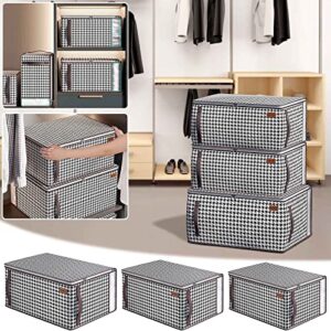 qiopertar visual clothes storage bag wardrobe sorting storage box portable storage bag winter quilt storage box