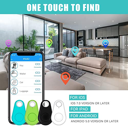 4 Pack Item Tracker Bluetooth Tracker Keys Finder Item Locator for Keys, Bags and More