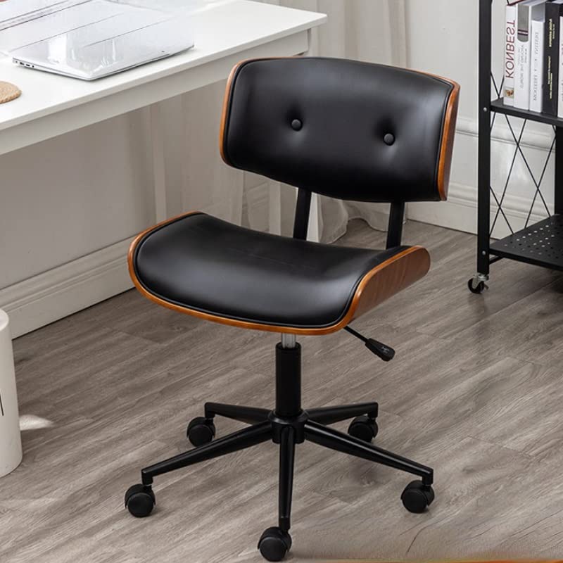 XBWEI Computer Chairs Solid Wood Study Chair Liftable Swivel Chair Office Chairs (Color : D, Size : 1)