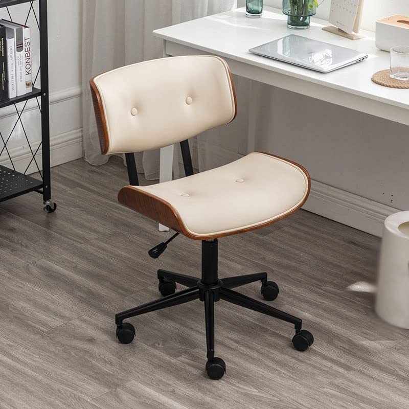 XBWEI Computer Chairs Solid Wood Study Chair Liftable Swivel Chair Office Chairs (Color : D, Size : 1)