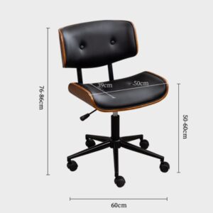 XBWEI Computer Chairs Solid Wood Study Chair Liftable Swivel Chair Office Chairs (Color : D, Size : 1)