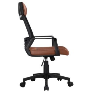 XBWEI Adjustable Ergonomic Mesh Swivel Office Chair Brown