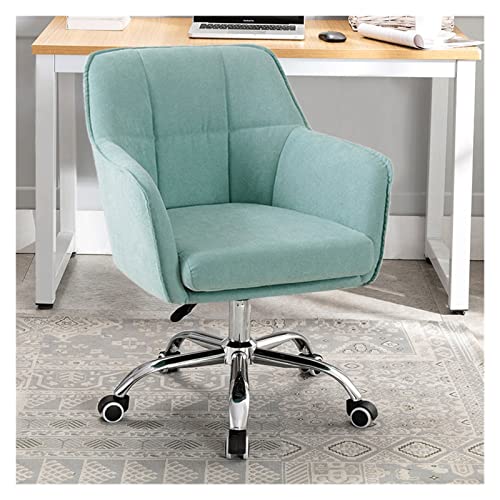 XBWEI Computer Chair Office Chair Adjustable Swivel Chair Fabric Seat Home Study Chair