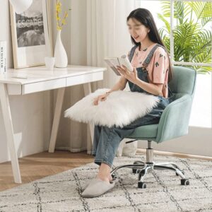 XBWEI Computer Chair Office Chair Adjustable Swivel Chair Fabric Seat Home Study Chair