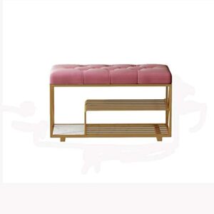 ldchnh nordic shoe stool home entrance porch cabinet storage bed end sofa bench creative (color : e)