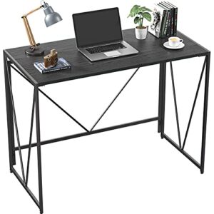 NOBLEWELL HOME Folding Computer Desk, Black